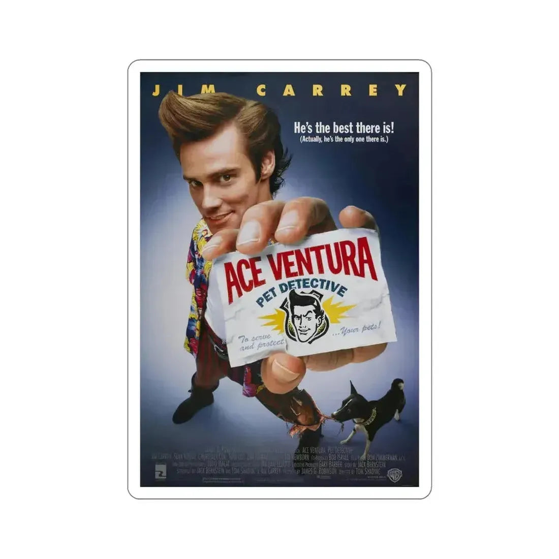 Ace Ventura Pet Detective 1994 Movie Poster STICKER Vinyl Die-Cut Deca ...
